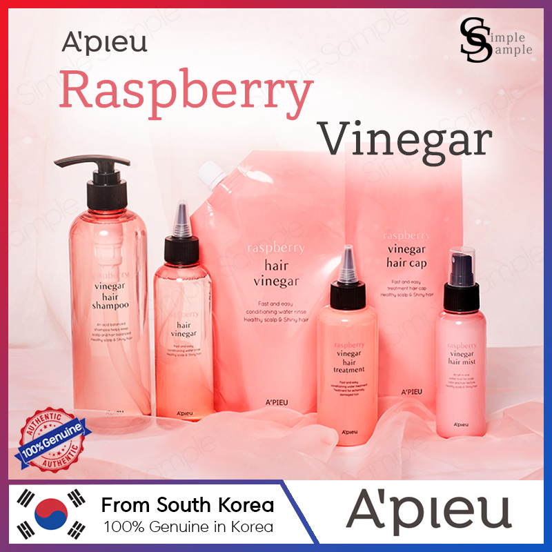 A'pieu apieu Raspberry hair Vinegar น ้ ําส ้ มสายชู แชมพู หนังศีรษะ ...
