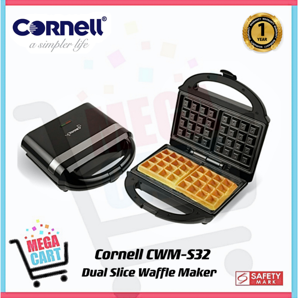 Cornell (2 Slice) เครื่องทําวาฟเฟิล CWM-S32 (รับประกัน 1 ปี) | Shopee Thailand