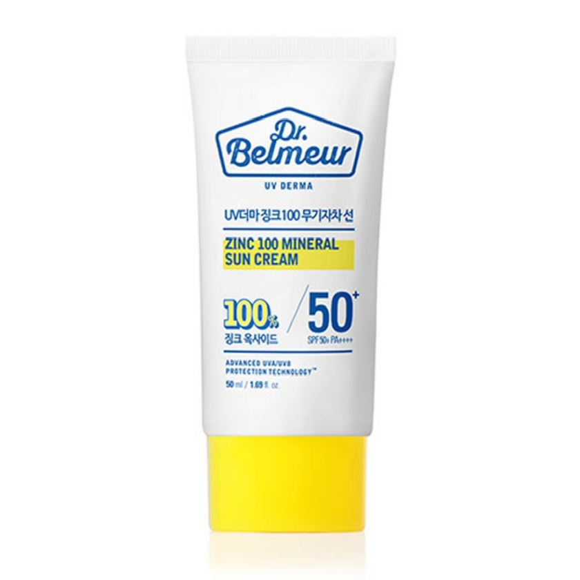 The Face Shop Dr.Belmeur UV Derma Zinc 100 Mineral Sun Cream 50ml SPF50 ...