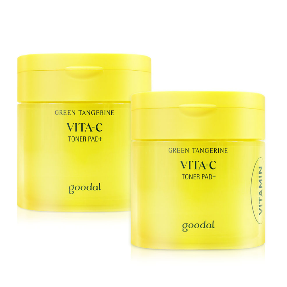 [1+1] [Goodal] Green Tangerine Vita C Toner Pad Plus (70 แผ่น) | Shopee ...