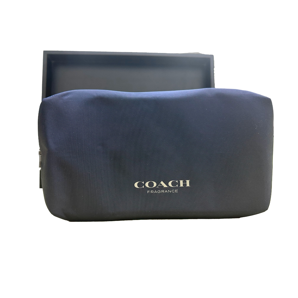 Coach FRAGRANCES MENS TOILETRY TRAVEL POUCH สีกรมท่า | Shopee Thailand