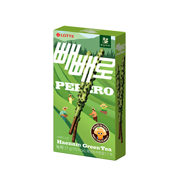 [LOTTE] Pepero 6flavor / Original / Almond / Nude-chocolate / GREEN TEA ...