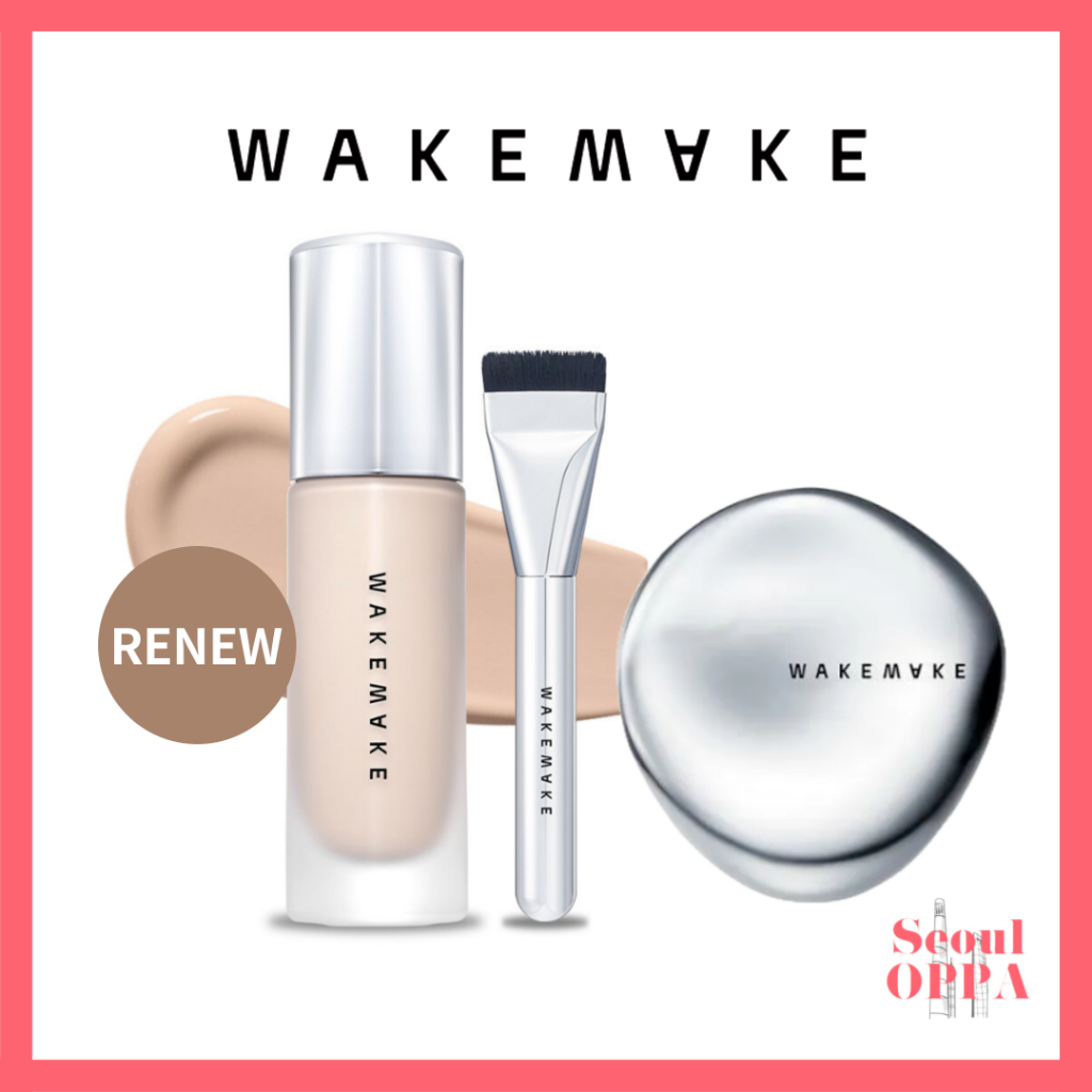 [WAKEMAKE] Water Velvet Cover Foundation 30ml SPF30 PA++ / Cushion 15g SPF50 PA+++ เนื้อแมตต์ ...
