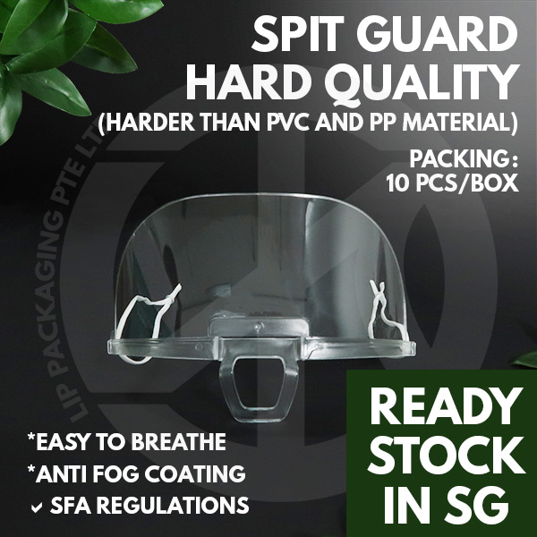 Spit Guard (20 ชิ้น) โล่ปาก / หน้ากากสุขอนามัยอาหาร / โปร่งใส / Sneeze ...