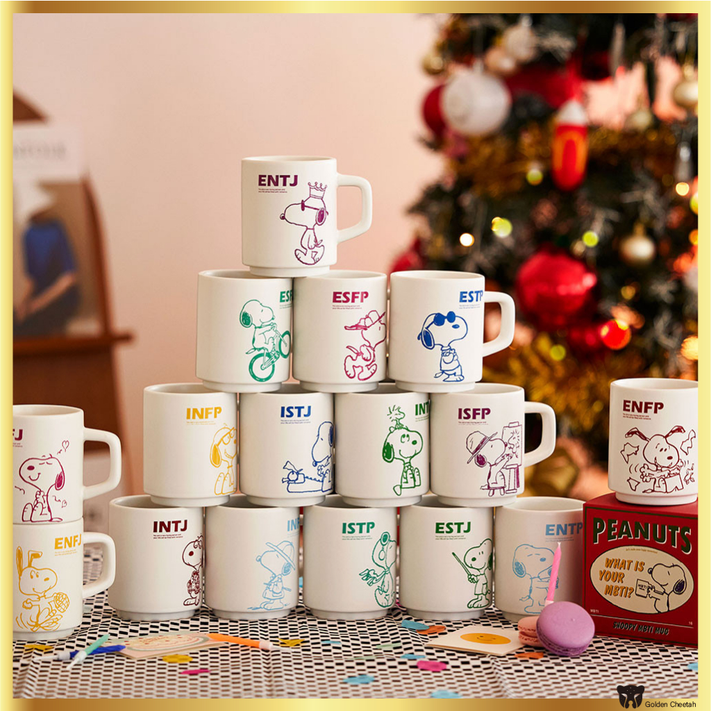 Peanuts Snoopy MBTI แก้วมัค 16 แบบ | Shopee Thailand