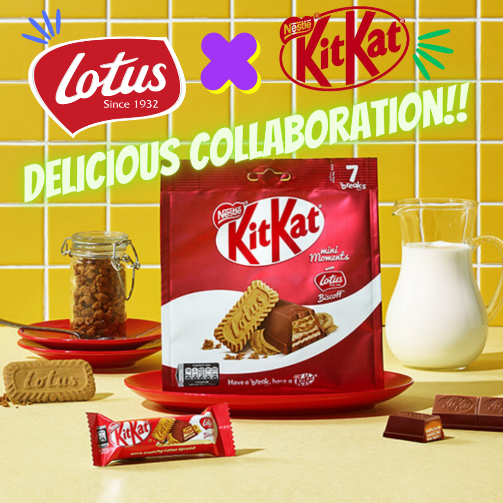 [kitkat X lotus biscoff] ของใหม่!! ลิมิเต็ดอิดิชั่น!! / Kitkat mini ...