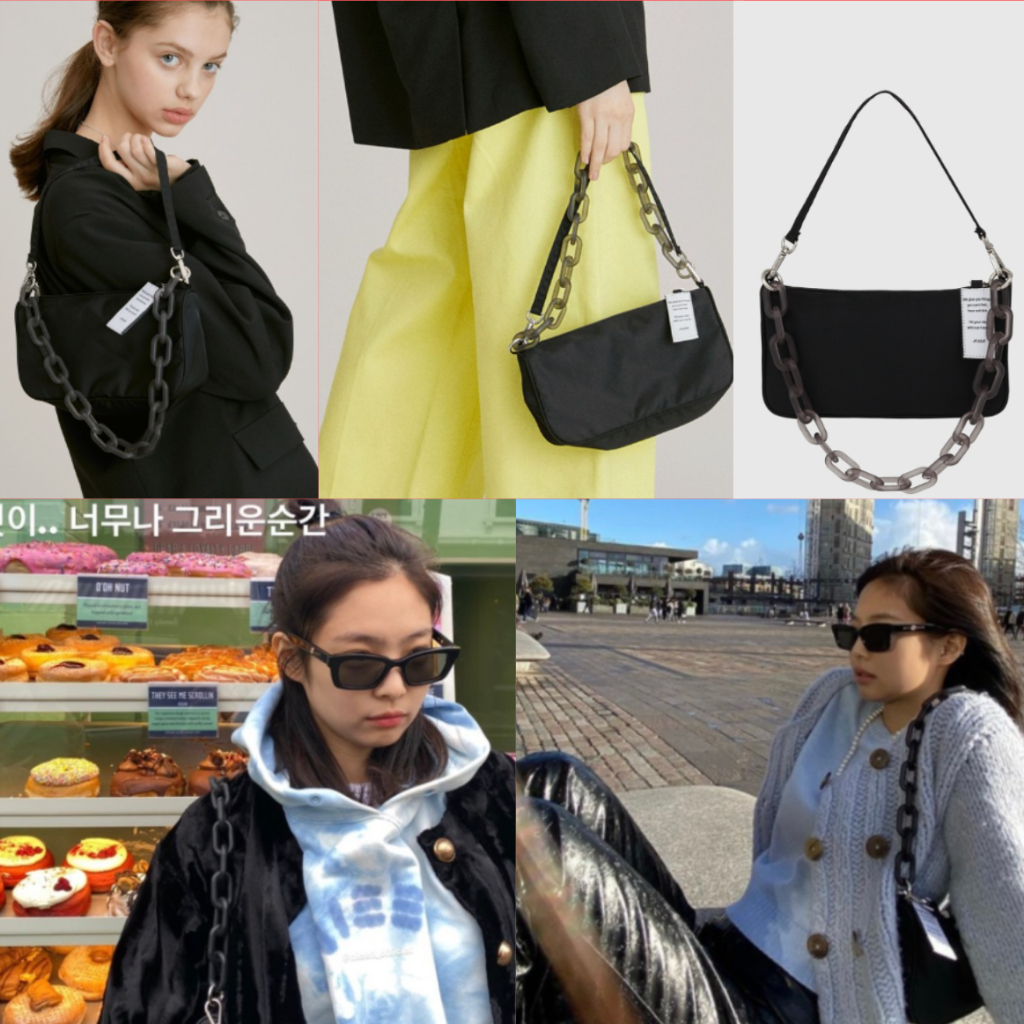 [BlackPink Jenny pick] [NIEEH] ENVELOPE BAG / 2 สี / ใช้โซ่ 2 เส้น ...
