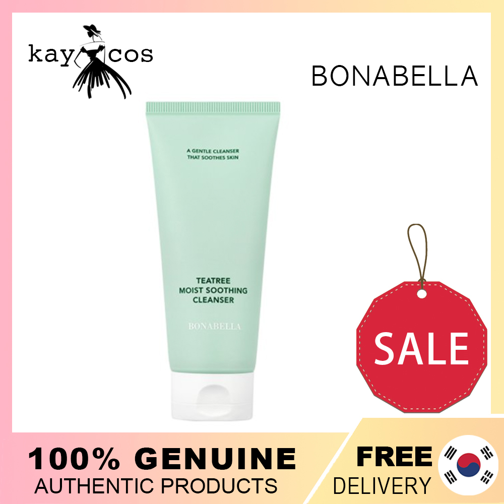 KOREAN SKINCARE bonabella teatree moist soothing cleanser 120ml ...