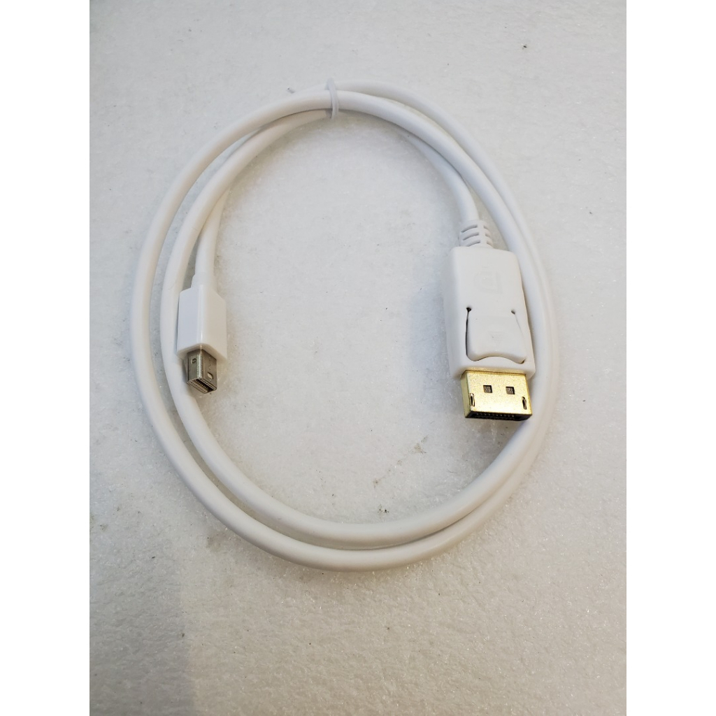 สาย Mini DisplayPort Male to DisplayPort Male 1 เมตร สีขาว | Shopee ...