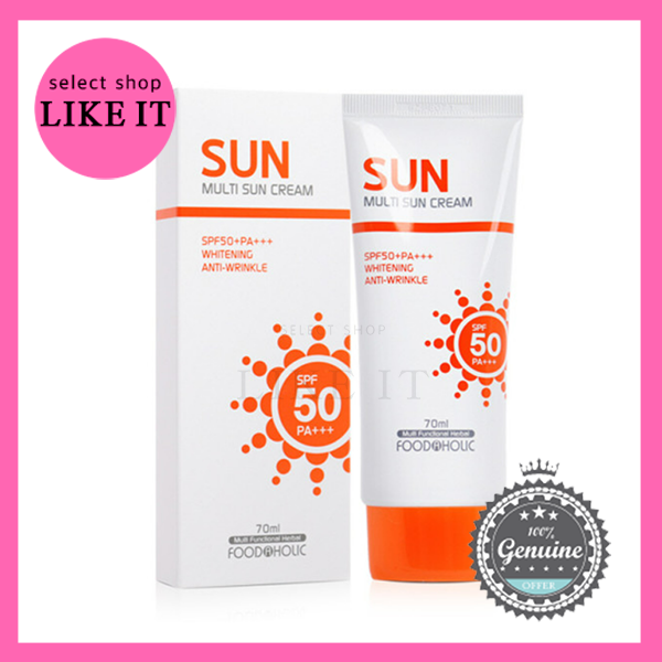 FOODAHOLIC Multi sun cream SPF50+PA+++ 70mL | Shopee Thailand