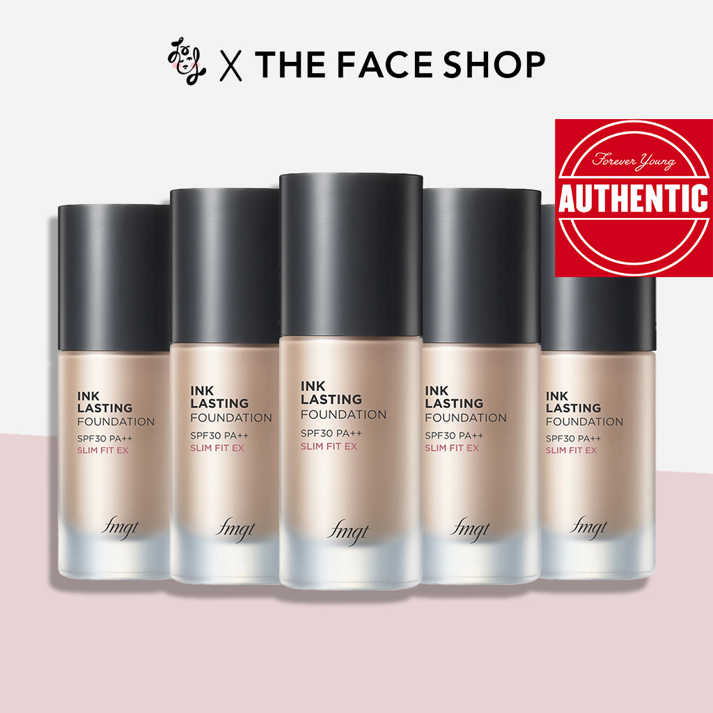 THE FACE SHOP Ink Lasting Foundation Slim Fit EX SPF30 PA++ 30ml ...