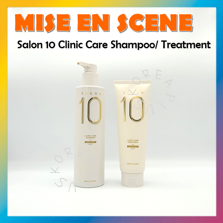 [MISE En SCENE ] Salon 10 Clinic Care Shampoo 500ml Treatment 250ml ...
