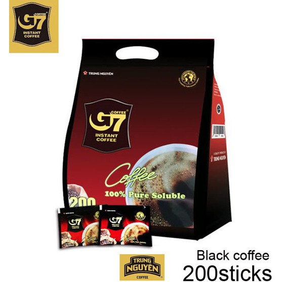Trung Nguyen G7 กาแฟดํา 2 กรัม x 100 / 200 แท่ง เวียดนาม คาเฟ่ ใหม่ | Shopee Thailand