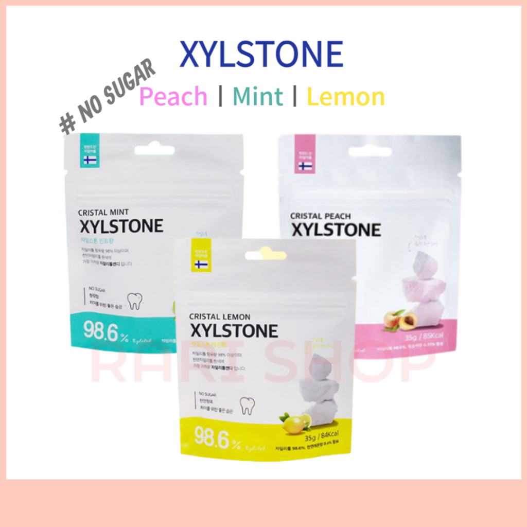 [ Xylitol Stone ] ลูกอม กลิ่นมะนาว พีช ไม่มีน้ําตาล ดูแลช่องปาก สไตล์ ...