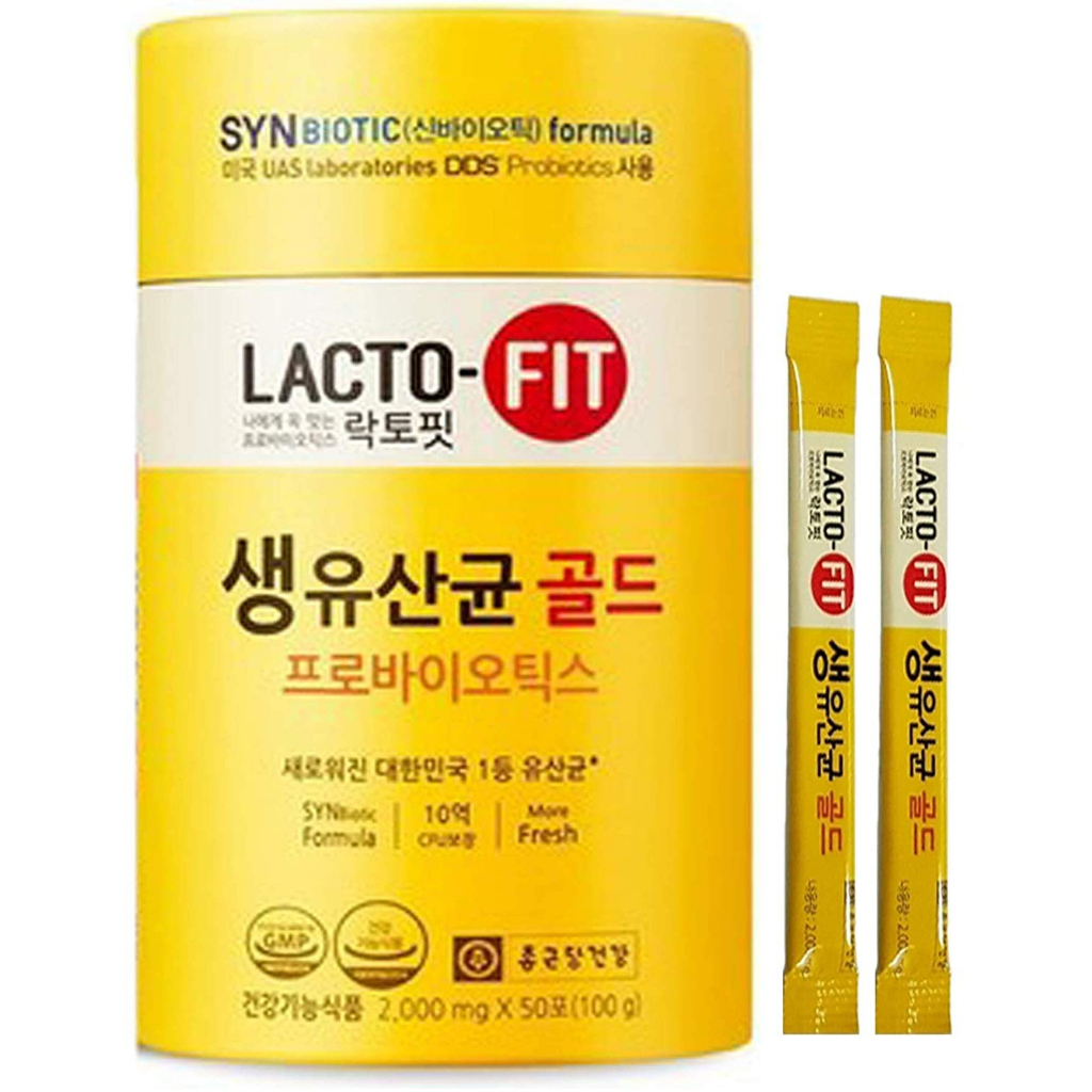 [Korea] Lacto-fit โปรไบโอติก สีทอง | Shopee Thailand