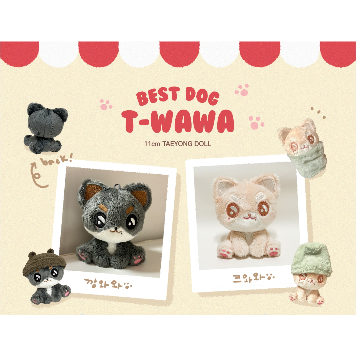[PREORDER] BEST DOG T-WAWA 11cm DOLL (NCT TAEYONG) | Shopee Thailand