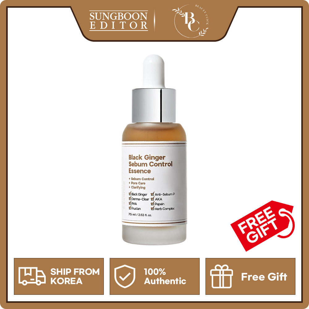 ขิงดำ เฟซเอสเซ้นส์ Sungboon Editor Black Ginger Sebum Control Essence 30ml + ของขวัญฟรี | Shopee ...