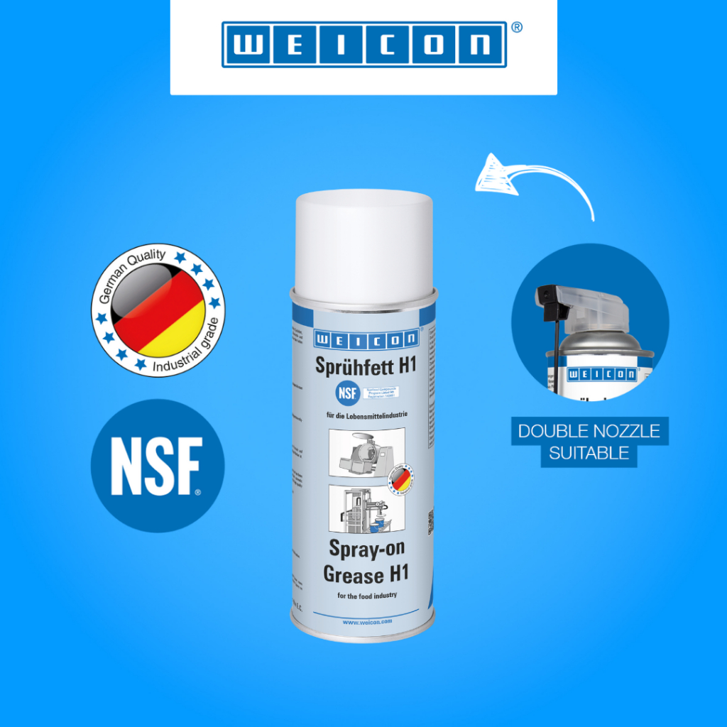 Weicon สเปรย์จาระบี H1 จาระบีอุณหภูมิสูง 400ml พิเศษพร้อมการอนุมัติ NSF | Shopee Thailand