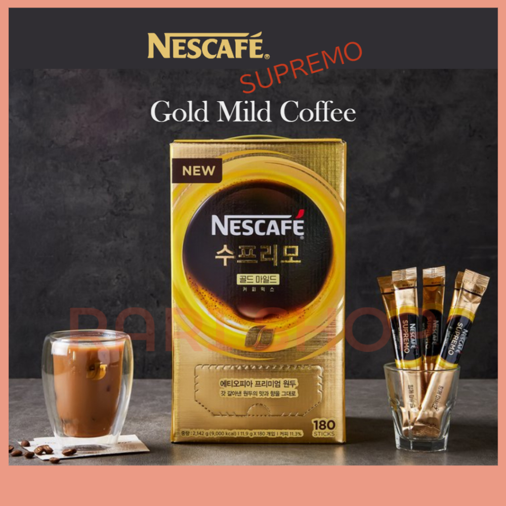 [NESCAFE] Supremo Gold Mild Coffee Mix (10T l 30T) กาแฟผสมเกาหลี ...