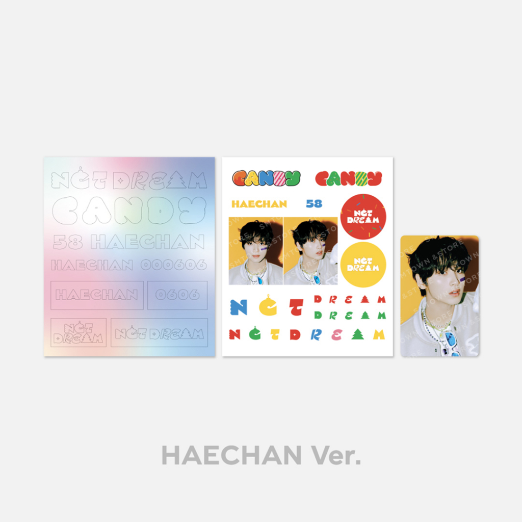 [SM STORE] NCT DREAM HAECHAN CANDY FANLIGHT DECO STICKER SET | Shopee ...