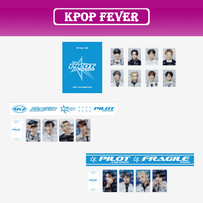 Stray Kids - [PILOT : FOR ★★★★★] [MD] BOX TAPE SET / ID PHOTO SET ...