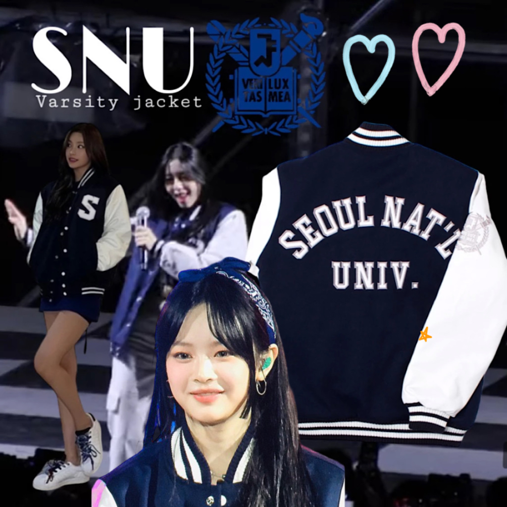 [Seoul National University][SNU] เสื้อแจ็กเก็ต Varsity (ของแท้ ...