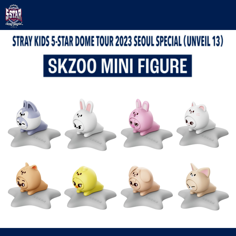 [PRE-ORDER] SKZ STRAY KIDS OFFICIAL MD SKZOO MINI FIGURE 5-STAR Seoul ...