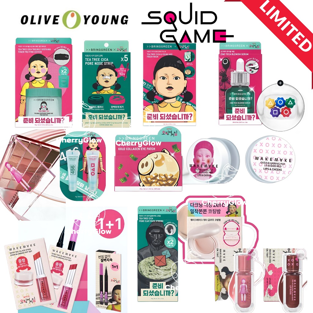 [NETFLIX Squid Game Limited Edition] BRINGGREEN WAKEMAKE Cosmetics ...