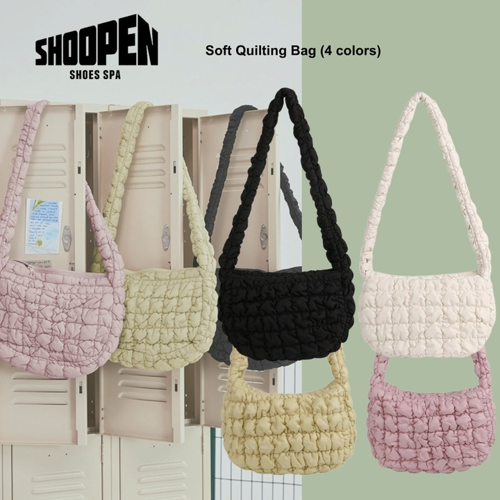 [SHOOPEN] กระเป๋าควิลท์เนื้อนุ่ม (4 สี) | Shopee Thailand