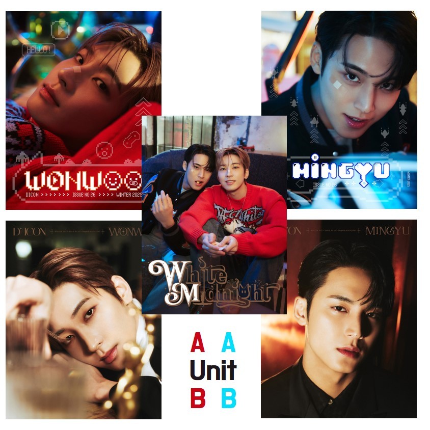 [พรีออเดอร์] (รวม Pob) DICON VOLUME N°26 SEVENTEEN WONWOO, MINGYU : ไวท์มิดไนท์ | Shopee Thailand