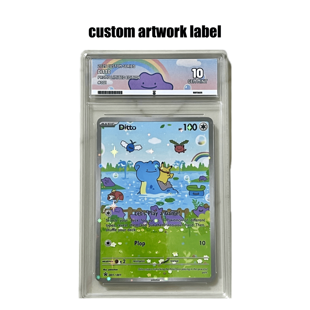 Custom Pokemon PSA Style Slab + Label Add-On – Standard หรืองานศิลปะแบบ ...