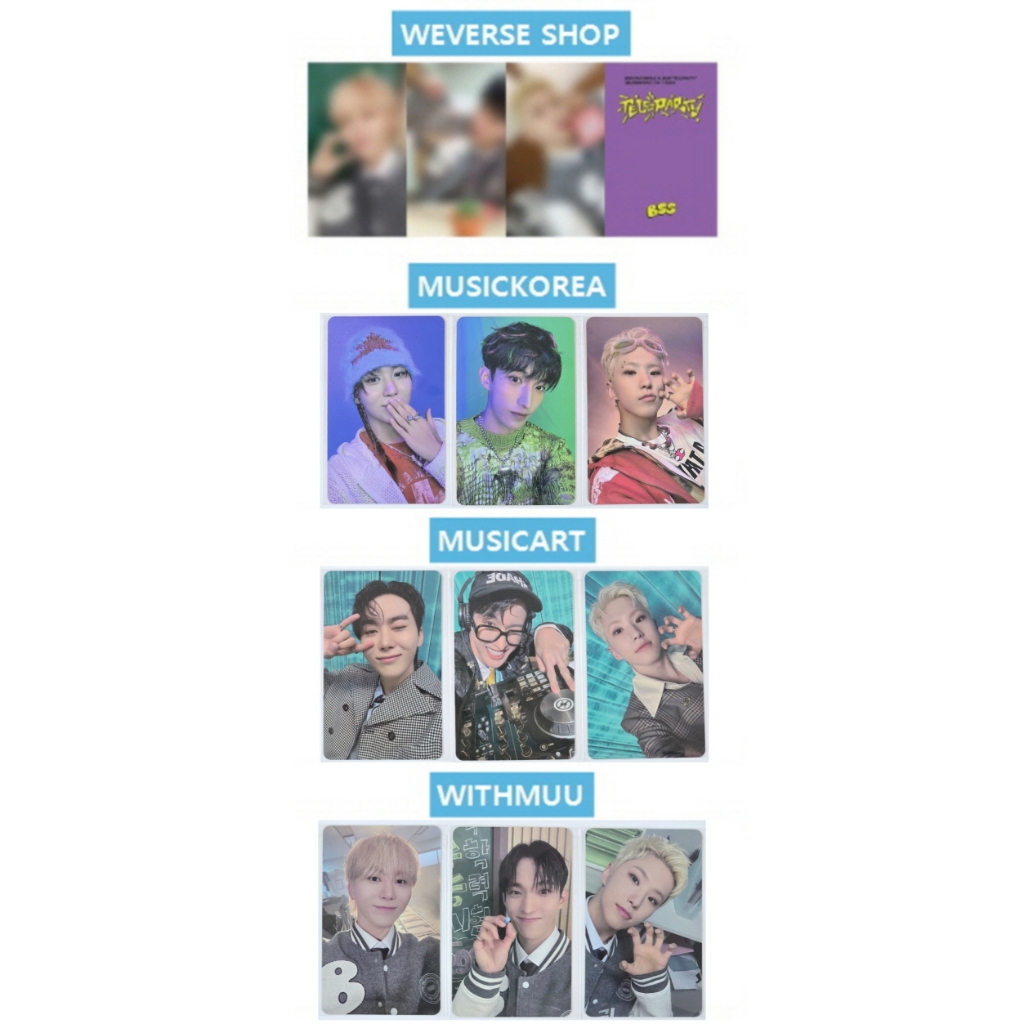 SEVENTEEN SVT BSS LUCKYDRAW TELEPARTY PHOTOCARD | Shopee Thailand
