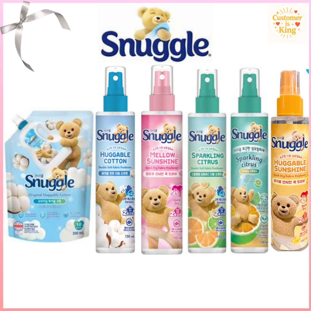 Snuggle Fabric Refresher Spray 150 ml / น้ํายาระงับกลิ่นกายผ้า / 5 ชนิด ...