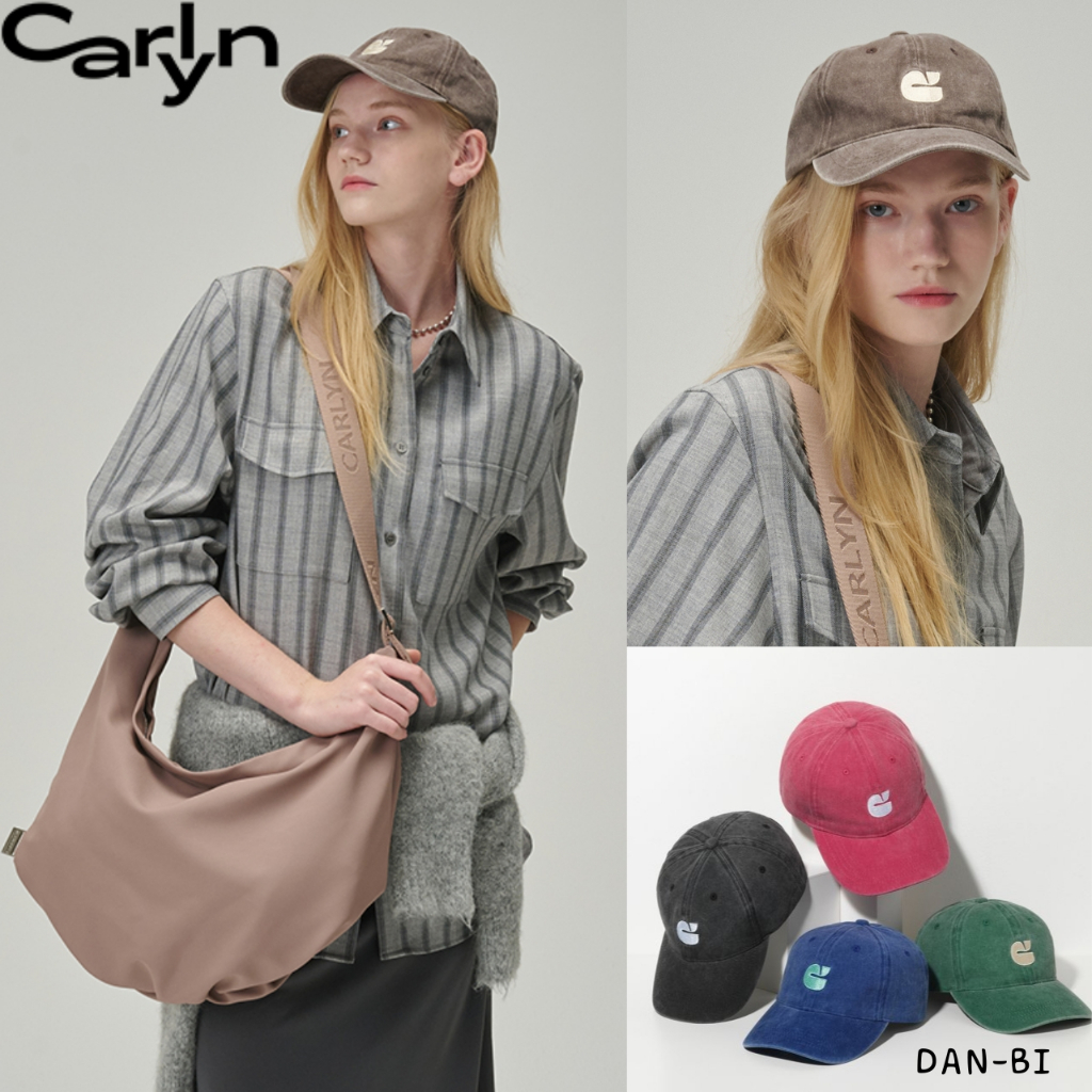 [CARLYN] New Logo Washed Cap_ 6color / สินค้า KR แท้ 100% / จัดส่ง ...