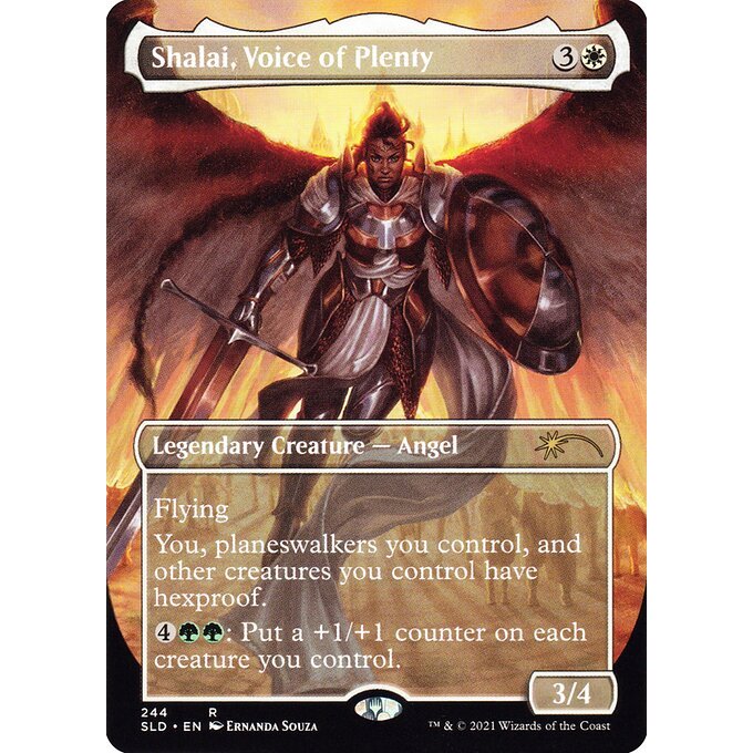 SLD_244 SHALAI, VOICE OF PLENTY FOIL MTG Magic: The Gathering: Secret ...