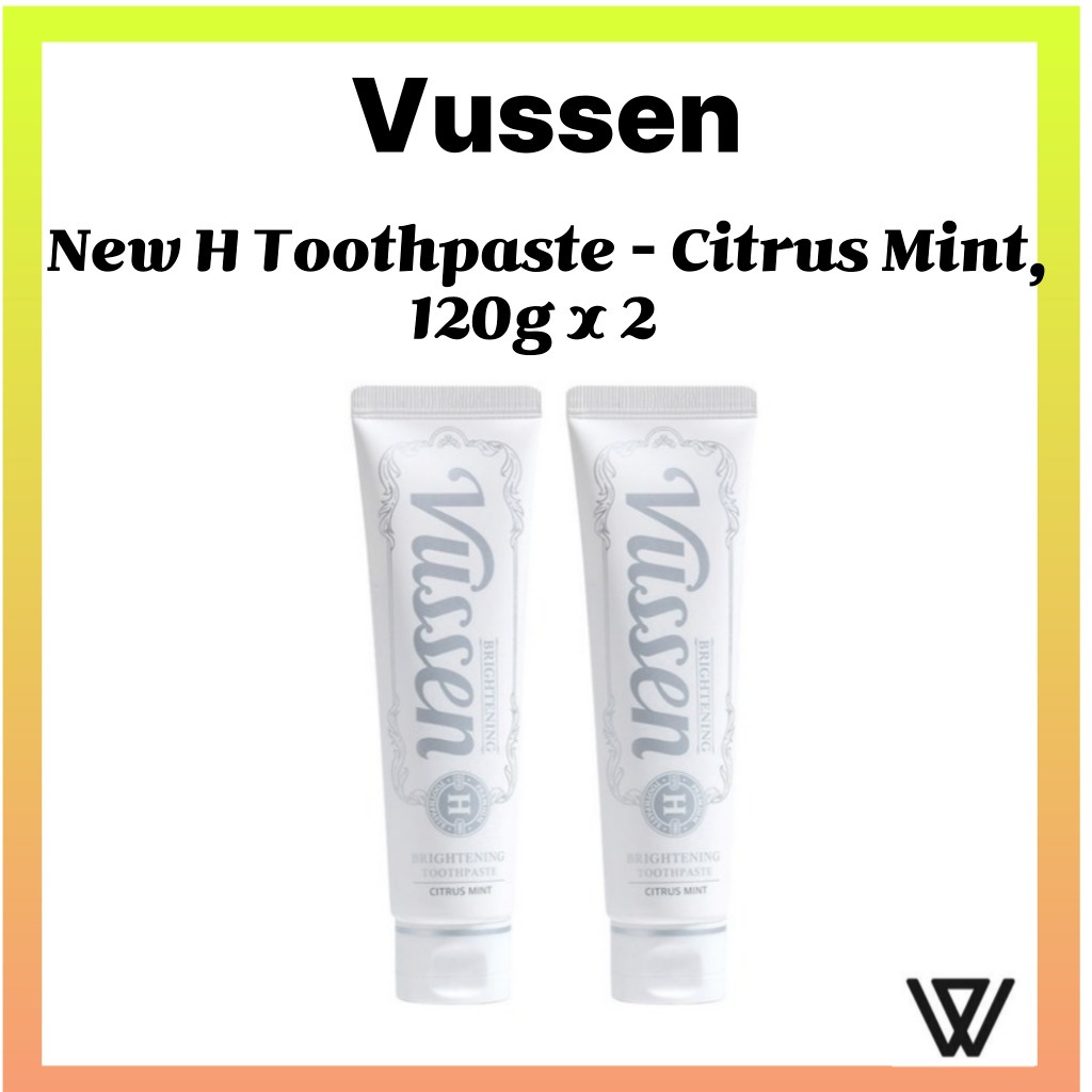 ยาสีฟัน Vussen New H – Citrus Mint, 120g x 2 | Shopee Thailand