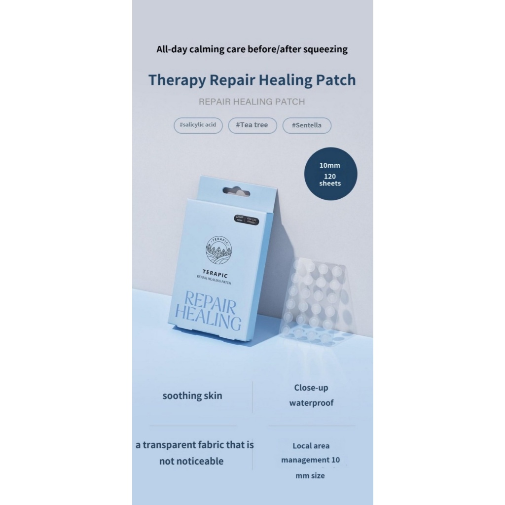 แผ่นแปะสิว TERAPIC REPAIR HEALING PATCH 120P | Shopee Thailand