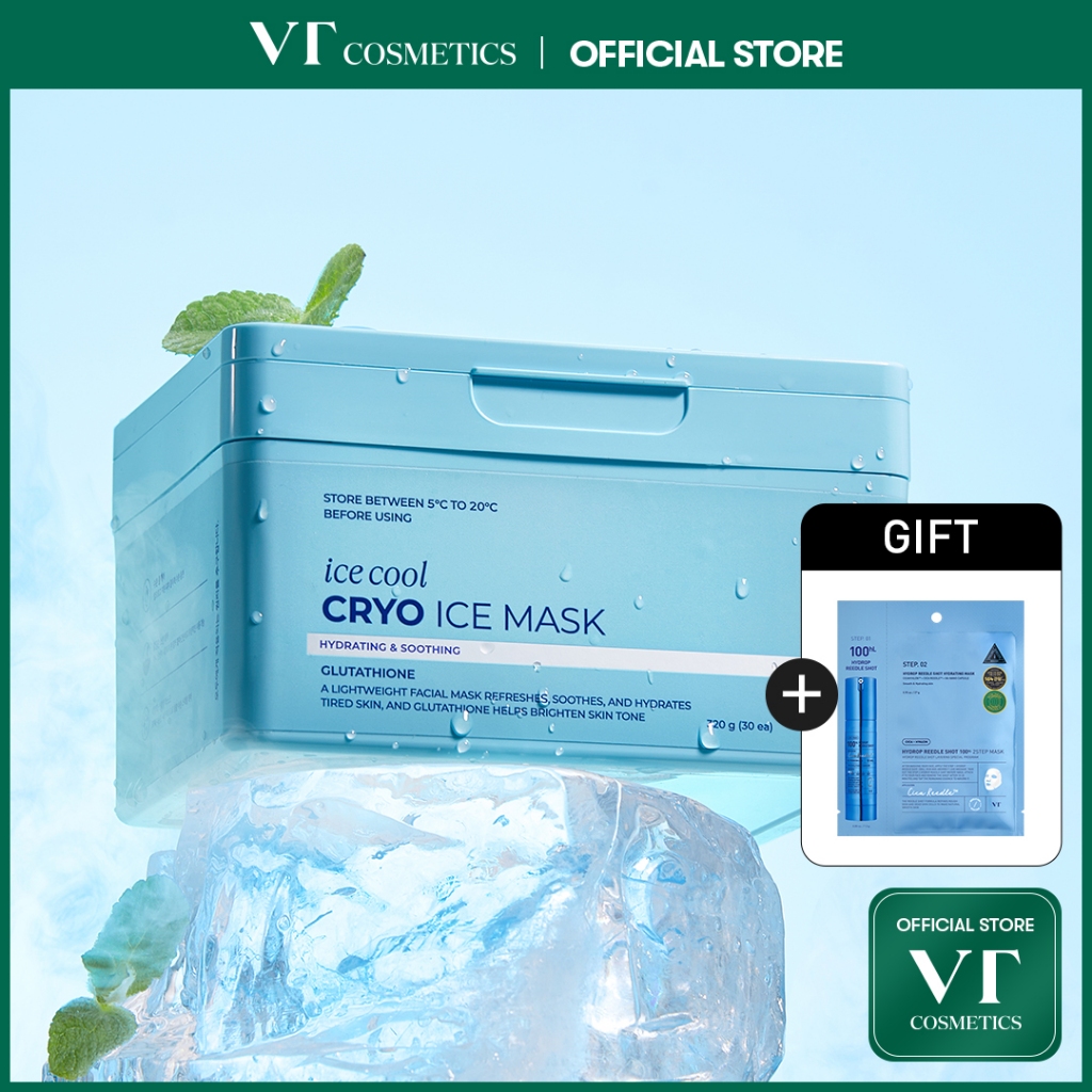 [VT] CRYO ICE Cooling Mask 30ea Soothing & Hydrating Skin [Official ...