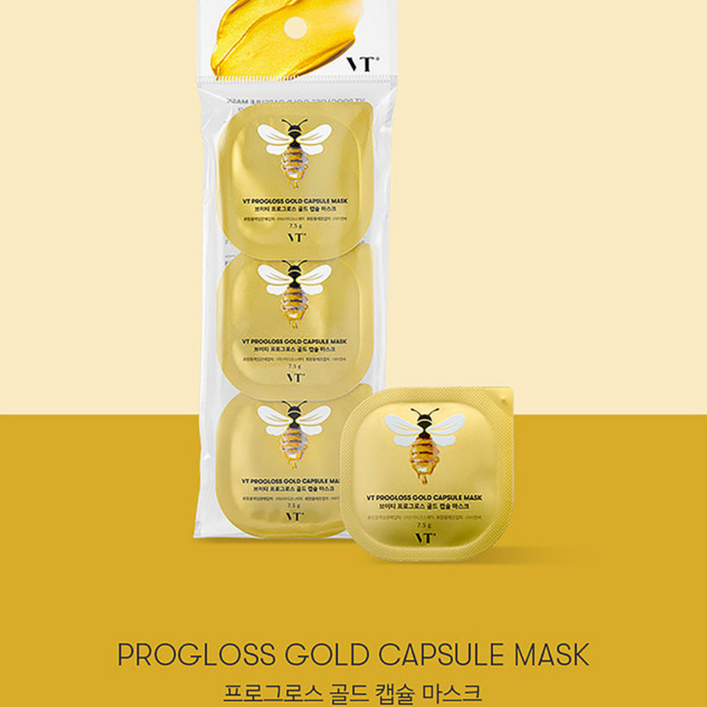 [VT] Capsule Mask Collection 7.5g*3ea (Progloss Gold, Cica, Super ...