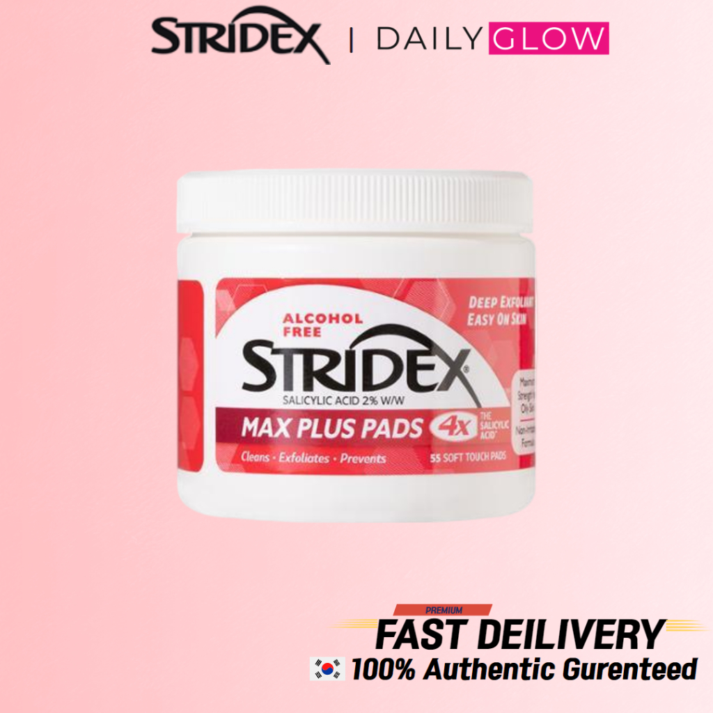 [Stridex] Single-Step Acne Control Max Plus Pad 55 แผ่น / แผ่นโทนเนอร์รักษาสิว | Shopee Thailand