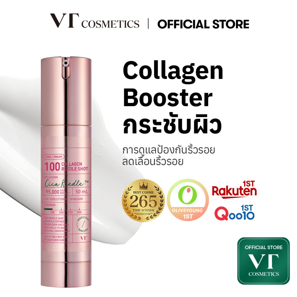 [VT] Collagen Reedle Shot คอลลาเจน รีเดิลช็อต 100/300/700 ยืดหยุ่น ต่อต้านริ้วรอยแห่งวัย ปรับ ...