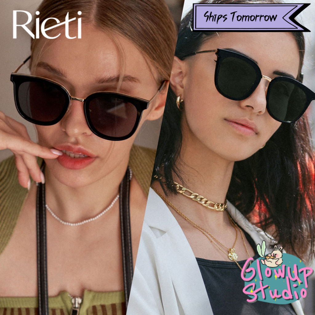 RIETI MOND RT E6018 แว่นกันแดดขนาดใหญ่ป้องกันรังสียูวี 2 สี | Shopee Thailand