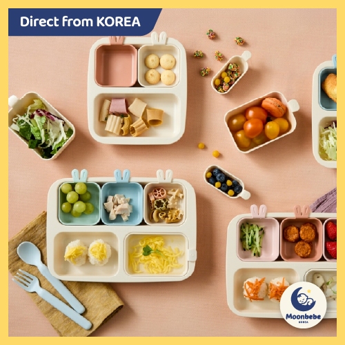 KidsSafe Nesting Bunny Plate Set – Made in KOREA I Ecozen Modular Baby ...