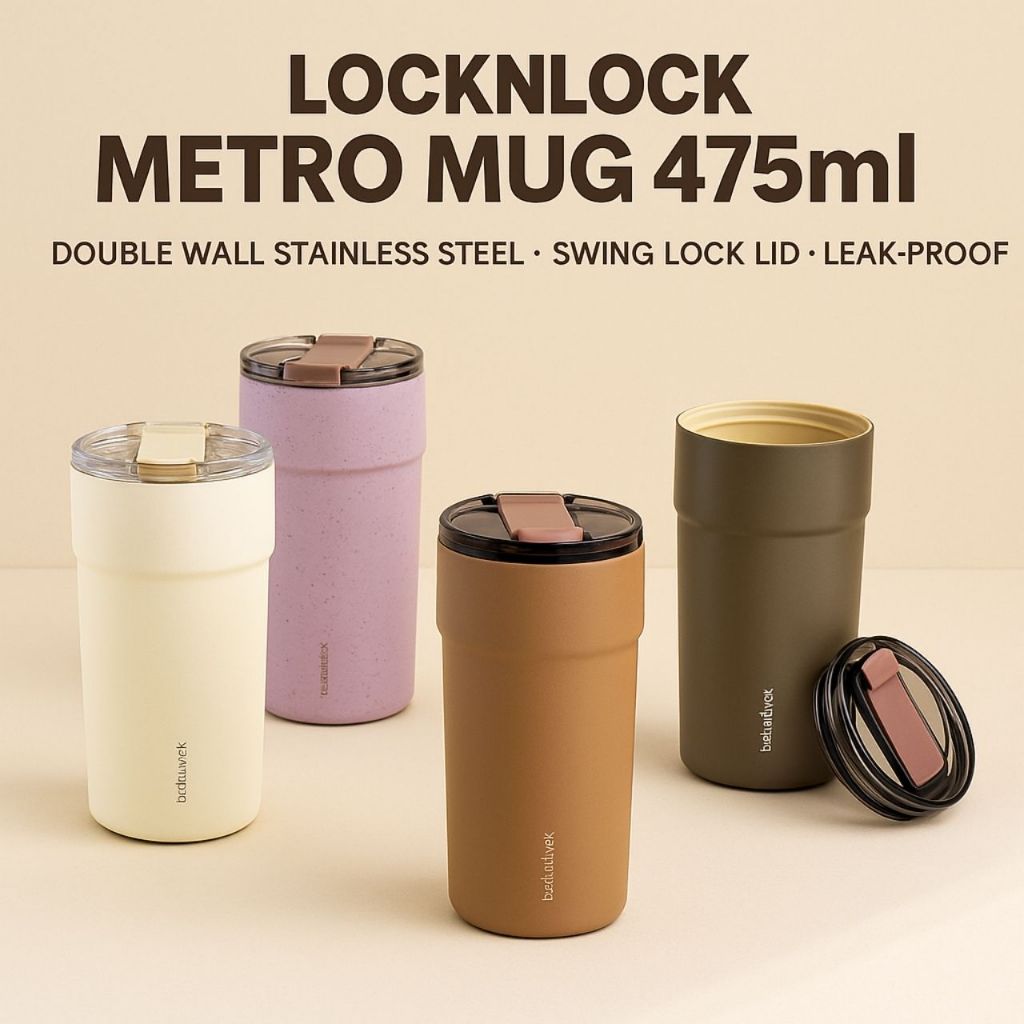 LocknLock Metro Cafe Tumbler 650ml – แก้วเก็บความร้อนเคลือบเซรามิก ...