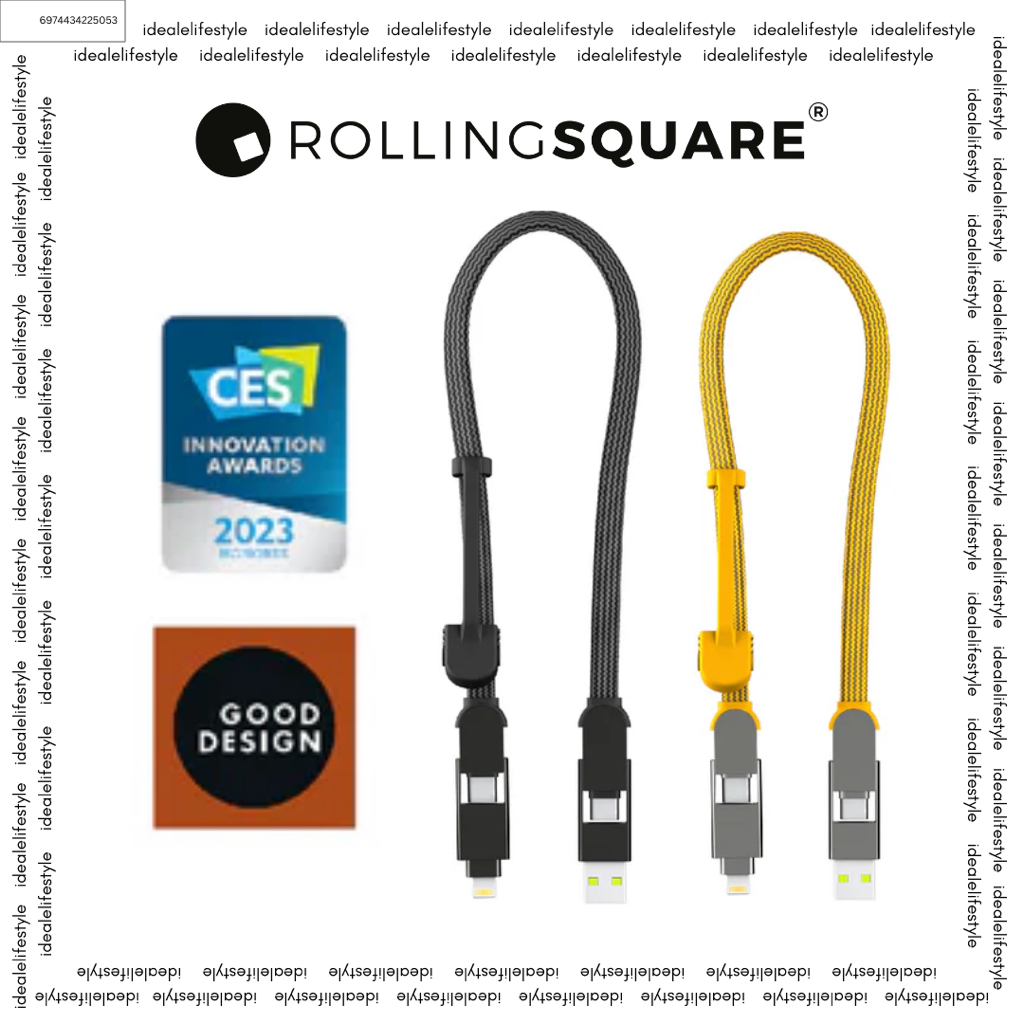 Rolling Square inCharge XL 30cm / 1ft -100W สายเดินทาง 6in1 | Shopee ...
