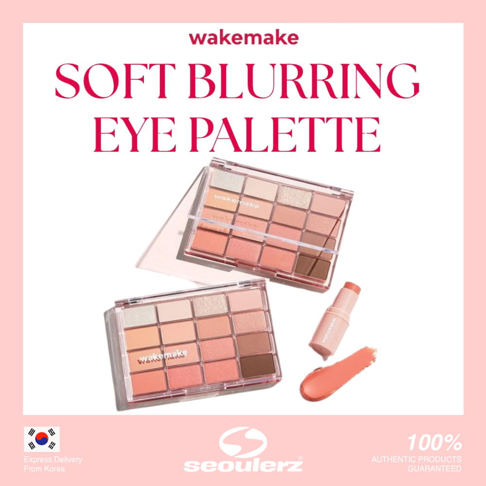 [WAKEMAKE] Soft Blurring Eye Palette 20 Colors + Sheer Blur Tint | Shopee Thailand