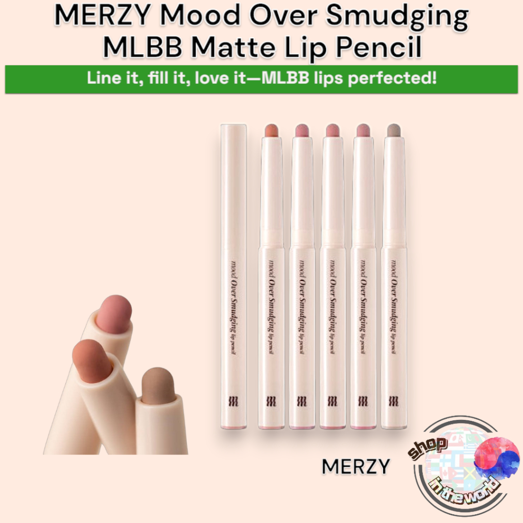 MERZY Mood Over Smudging Lip Pencil 0.9g MLBB Matte | Shopee Thailand
