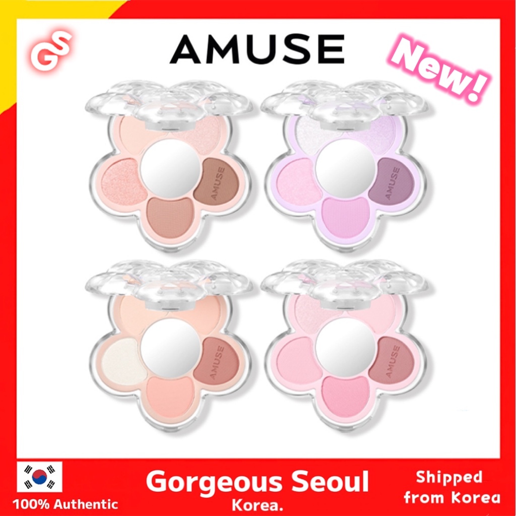 AMUSE NEW Flora Eye Palette 4 สี | Shopee Thailand