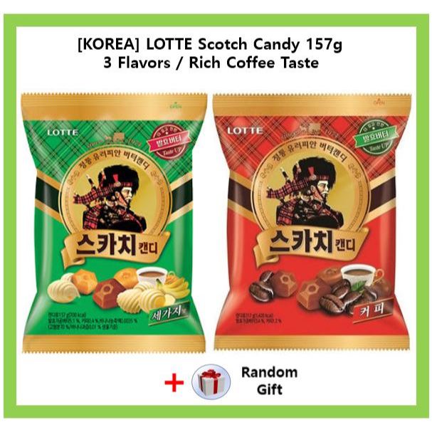 [KOREA] LOTTE Scotch Candy 157g (3 รสชาติ / กาแฟ) | Shopee Thailand