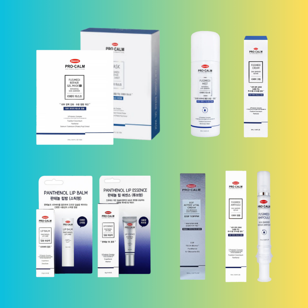 [HANMI] PRO CALM Fusimedi Repair Ampoule, Cream, Mist, GEL SHEET MASK, Lip Balm, Lip Essence ...